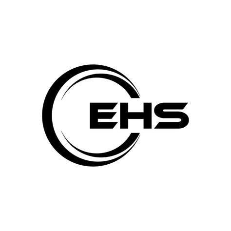 Diseño Del Logotipo De La Letra Ehs En La Ilustración Logotipo