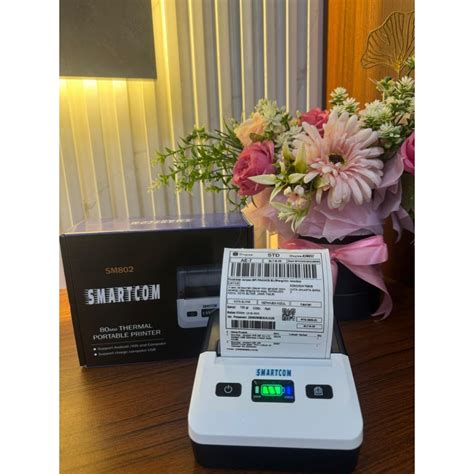 Jual Smartcom Printer Thermal Baterai 80mm Support Bluetooth USB Cetak