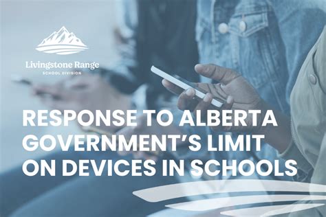 Response To Alberta Governments Limit On Devices In Schools Matthew