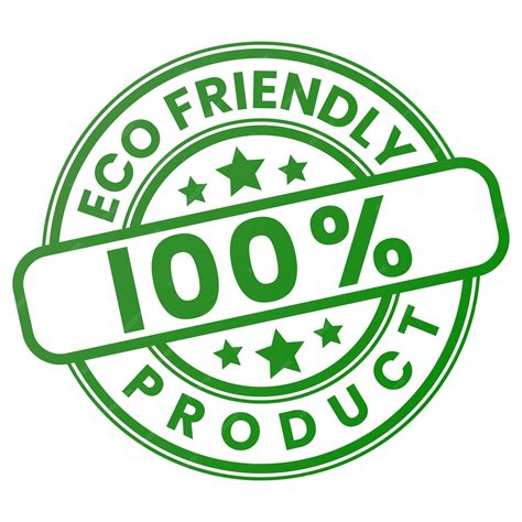 Premium Vector Green Eco Friendly Stamp Sticker Vector Illustration