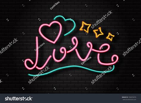 Vector Realistic Isolated Erotic Neon Sign Stock Vector Royalty Free