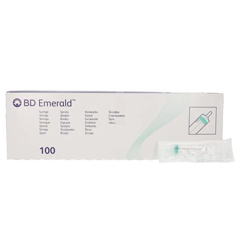 Bd Emerald Hypodermic Syringe Luer Slip Concentric 10ml X 100