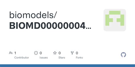 GitHub Biomodels BIOMD