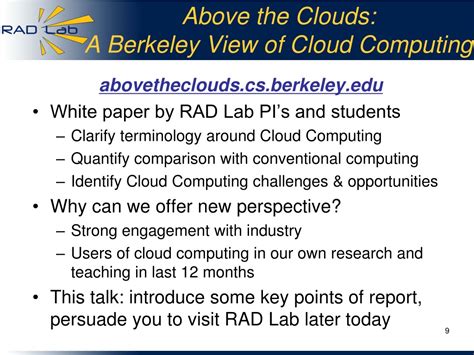 Ppt Above The Clouds A Radical View Of Cloud Computing Powerpoint