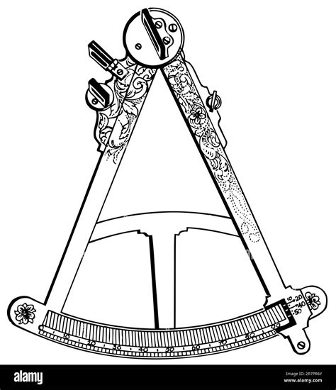 Octant Isolated On White Stock Vector Image Art Alamy