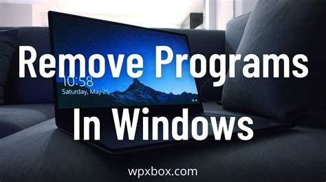 how to remove programs in windows 11 10 pc