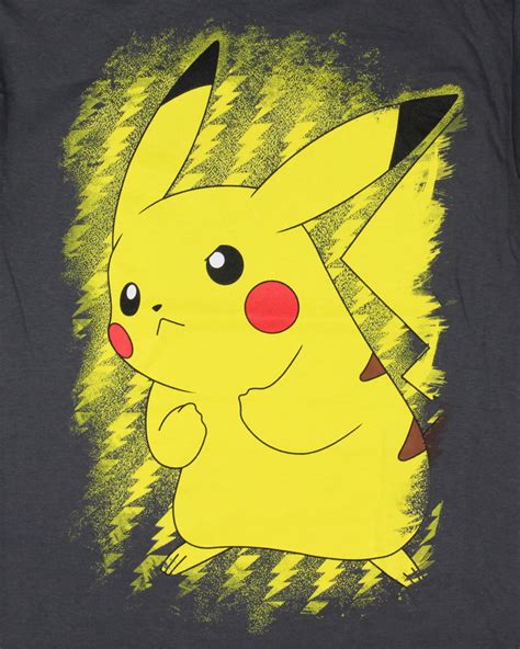 Seven Times Six Pokemon Mens Pikachu Electric Static Power Design
