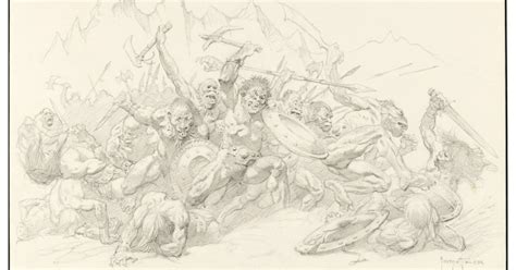 Frank Frazettas Fire And Ice Original Artwork Up For Auction Pedfire