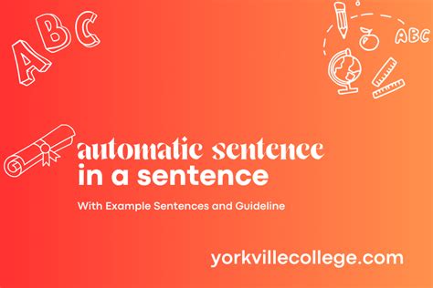 How To Use Automatic Sentence In A Sentence Easy Examples