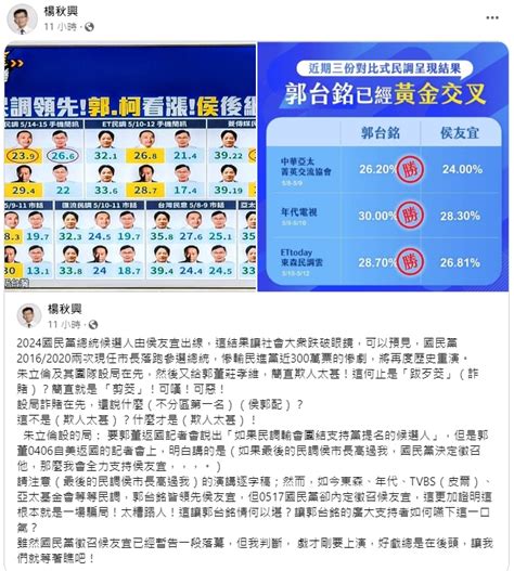不滿郭台銘被「莊孝維」 楊秋興批朱立倫設局斷言國民黨將輸300萬票