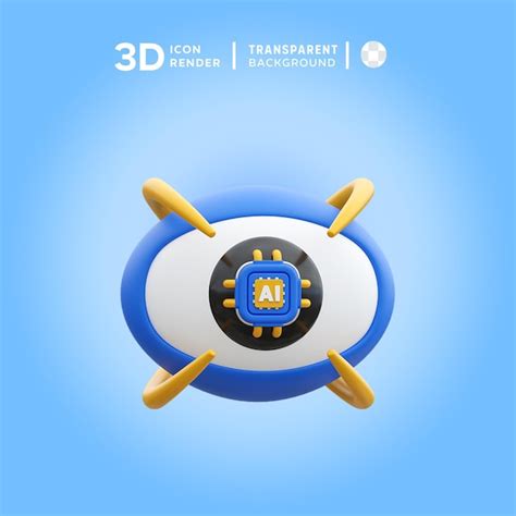 Premium PSD Artificial Intelligence D Icon