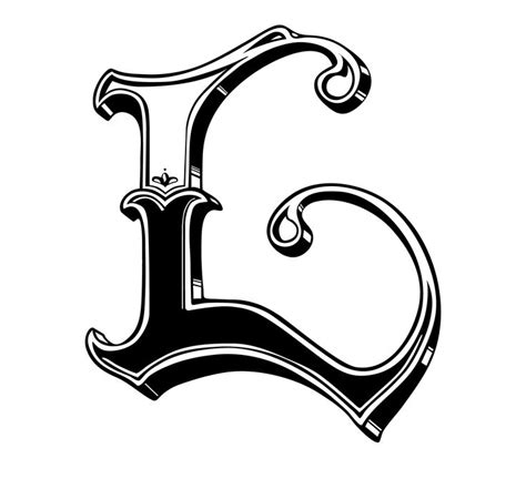 The Letter L In Different Fonts