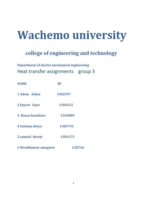 Heat Group Assignment 3 Pdf Heat Transfer Heat