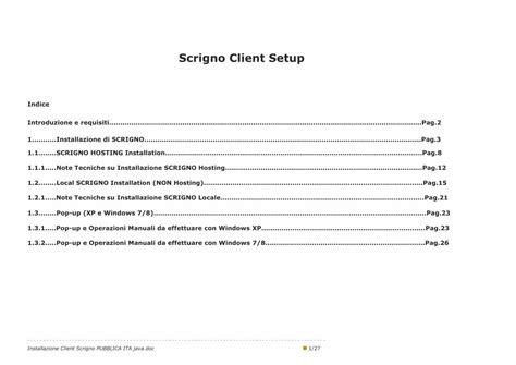 Pdf Scrigno Client Setup Gpdati Si Potr Modificare Il File
