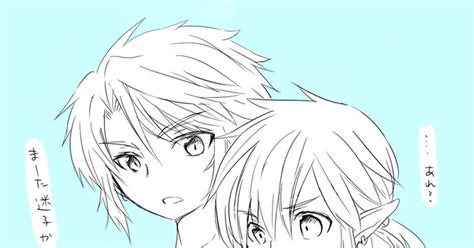 ゼルダの伝説 【ゼルダbow】リンリンコンビ（トワリン×ブレリン） 苔のマンガ ブレスオブザワイルド リンク ウルフリンク Pixiv