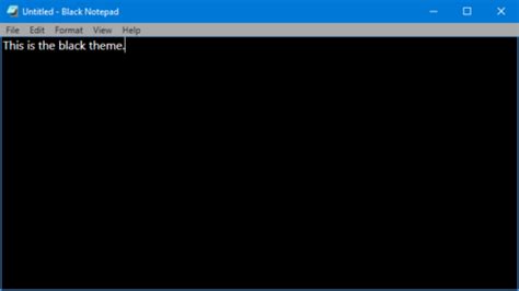 Dark Mode Black Notepad For Windows
