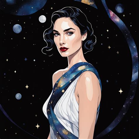 A Seductive Gal Gadot As A Beautiful Goddess In The Nocturna By Alex