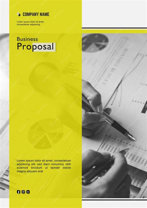 Premium Vector Brochure Flyer Business Proposal