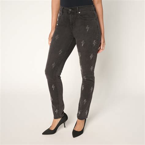 Dg2 By Diane Gilman New Classic Stretch Denim Embellished Skinny Jean Hsn