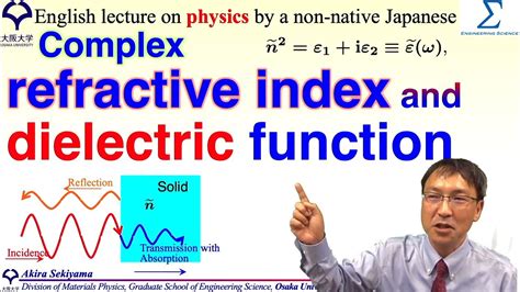 Complex Refractive Index And Dielectric Function Youtube