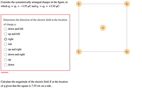 Solved Consider The Symmetrically Arranged Charges In The