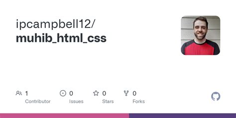 Github Ipcampbell Muhib Html Css