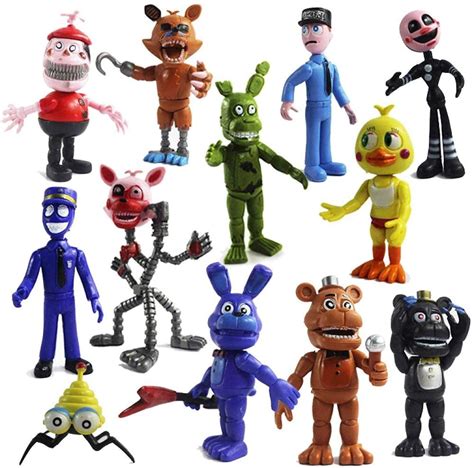 Buy Qwead 12 Pieces Five Nights At Freddy S Action Figure Fnaf Foxy Girl Bonnie Freddy Fazbear