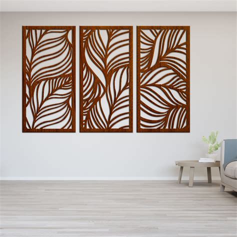 Jual HIASAN DINDING MOTIF TROPICAL LEAVES WOOD KAYU DEKORASI RUMAH HIASAN RUANG TAMU Shopee