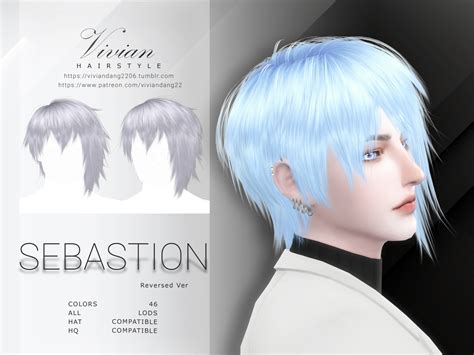 Vivian Dang Ts4 Viviandang Male Hair Sebastion All New