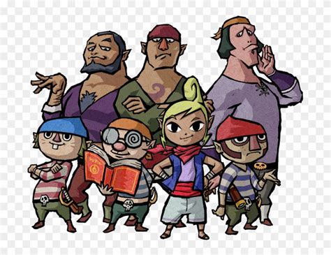 Download Tetras Pirate Crew Zelda Wind Waker Character Art Clipart