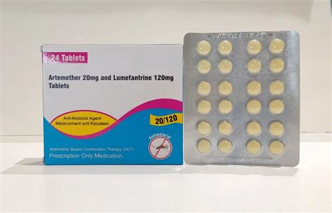 Artemether 20 Mg Lumefantrine 120 Mg Dispersible Tablet 24 Tablets