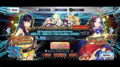 Fgo」6th Anniversary Na Guaranteed Gssr Youtube