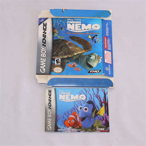 Gba Disney Finding Nemo Box And Instruction Booklet Geekedouttoys