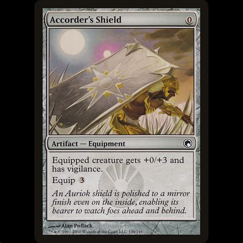 Mtg Escudo Del Acordante Accorders Shield Scars Of Mirrodin Som136