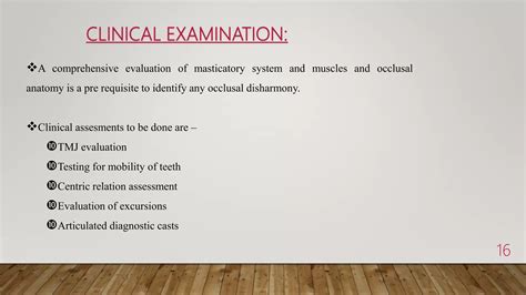 Occlusal Evaluation And Therapy Pptx