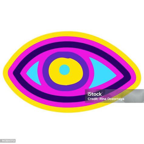 화려한 만화 낙서 눈 아이콘 벡터 간단한 벡터 일러스트 레이 션을 윤곽선으로 표시합니다 아이 코믹 라인 아트 개념에 대한 스톡 벡터 아트 및 기타 이미지 Istock