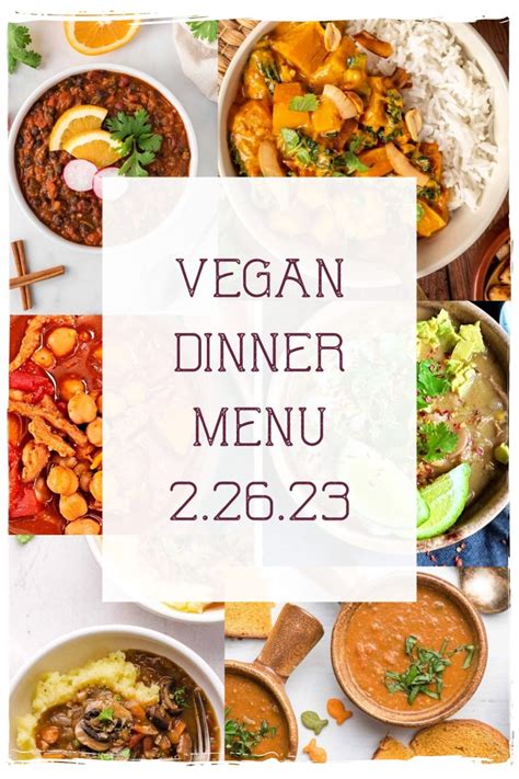 Vegan Dinner Menu Planted