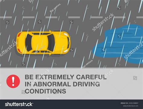 Safe Car Driving Tips Rules Driving Stock Vector Royalty Free