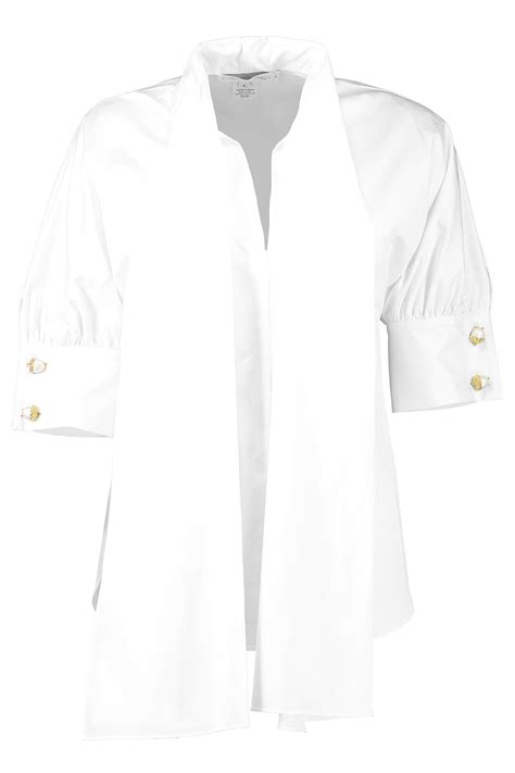 Elbow Sleeve Tie Neck Blouse Marissa Collections