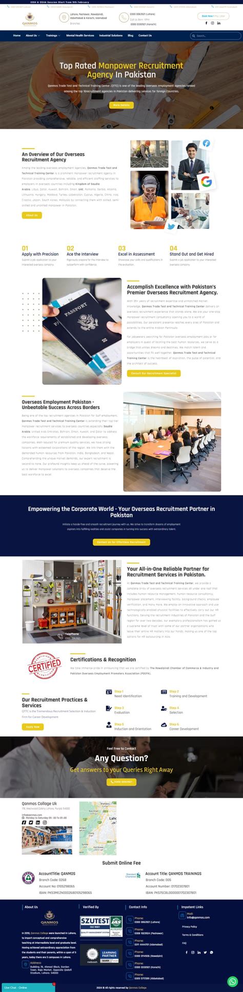 hamza saleem on linkedin landing page in wordpress