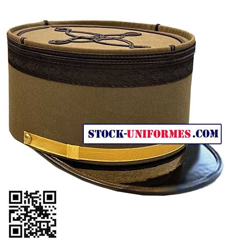 Képi de chasse kaki Lieutenant de Louveterie Primevere1 fr