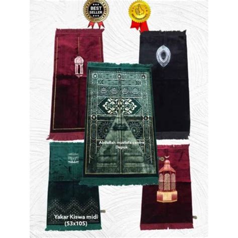 Jual Sajadah Exclusive Yakar Kiswa Pintu Kabah Hajar Aswad Kabah 53 X