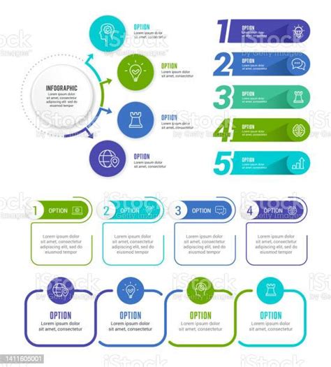 인포그래픽 요소 집합 인포그래픽에 대한 스톡 벡터 아트 및 기타 이미지 인포그래픽 4 차트 Istock