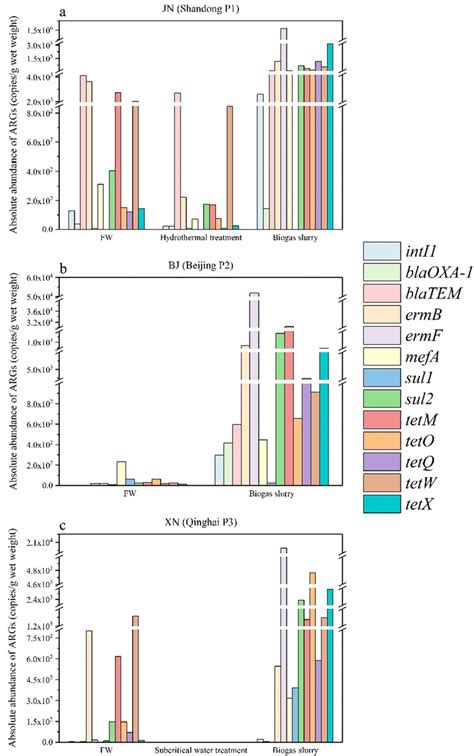 Absolute Abundance Of Twelve Args And Class I Integron Gene Inti1 In