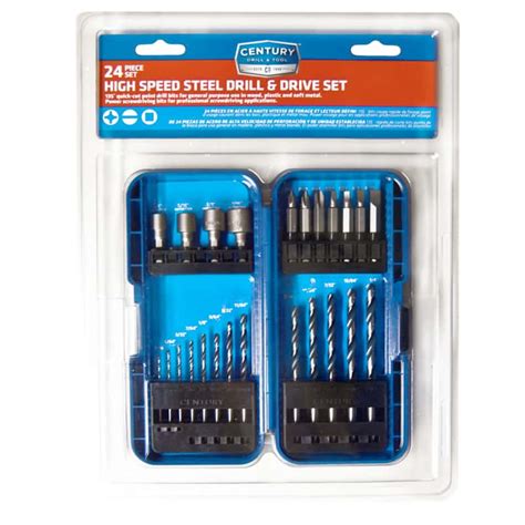 Century Drill And Tool Phillipsslottedsquare Drill And Driver Bit Set