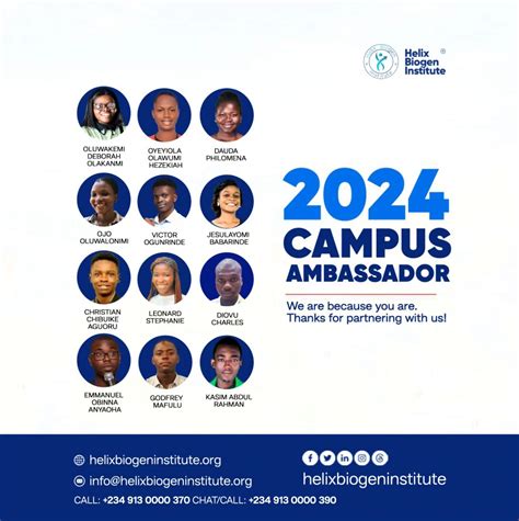 Campusambassadors Leadership Commitment Helix Biogen Institute 18 Comments