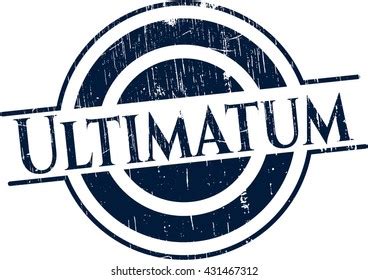 Ultimatum Grunge Style Stamp Stock Vector Royalty Free 431467312