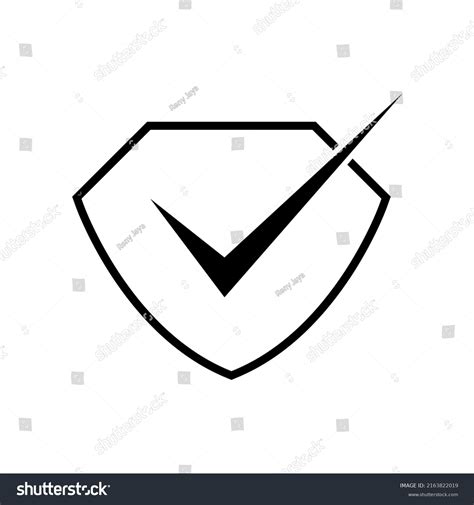 Shield Check Mark Icon Vector Trendy Stock Vector Royalty Free