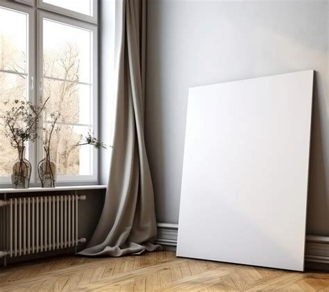 Premium Ai Image Poster Frame Mockup With D Render