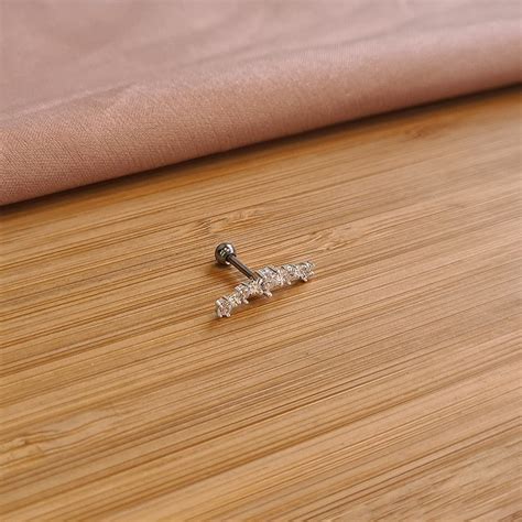 Piercing Cluster Cravejado Prata MB PRATA